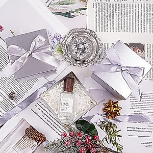 Elephant-package 12Pack Small Gift Boxes with Lids, Silver Gift Boxes with Ribbon for Wedding, Birthday, Christmas, Present Packing, Party Favor, Candle Boxes, Treat Boxes.