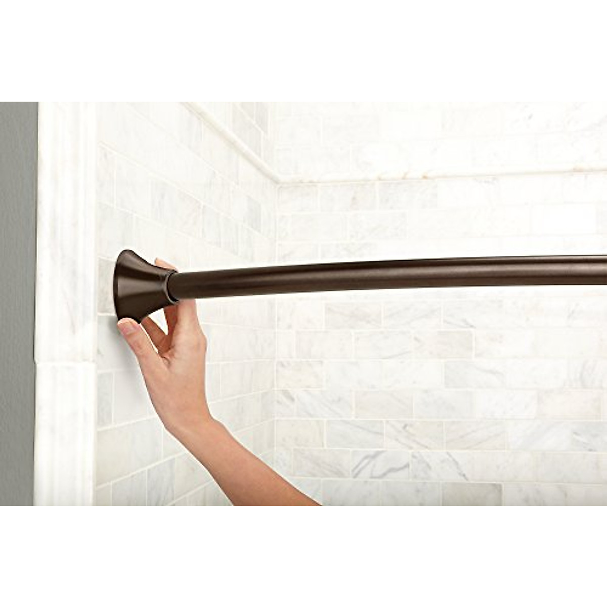 Moen CSR2172OWB Old World Bronze Tension Curved Shower rods