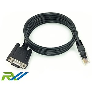RW RoutersWholesale RJ45 to DB9 Console Cable Compatible/Replacement for Aruba X2C2 / JL448A