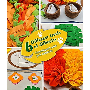 Snuffle Mat for Large Dogs,40"x 28"Dogs Nosework Feeding Mat, Enrichment Interactive Dog Puzzle, Slow Food Mat for Dogs Cats Toys for Training and Brain Stimulating,Encourages Natural Foraging Skills