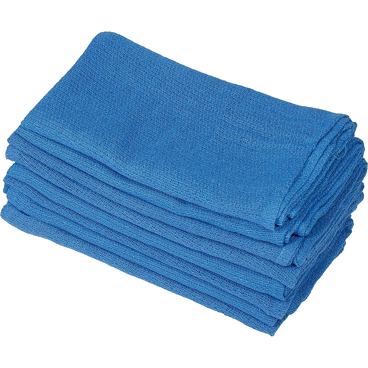 Global Industrial 50 Lb. Box 100% Cotton Huck Towels, Blue