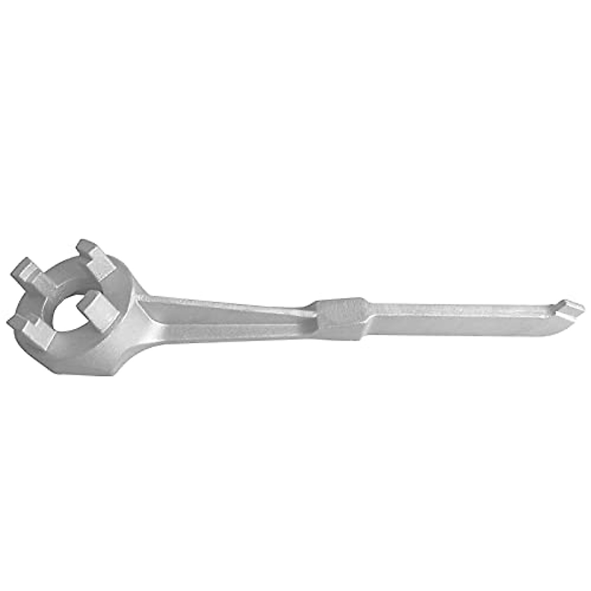NACHEE Aluminum Drum Wrench, Drum Plug Bung Wrench for Opening 10 15 20 30 50 55 Gallon Drum, Fits 2 in and 3/4 in Bung Caps