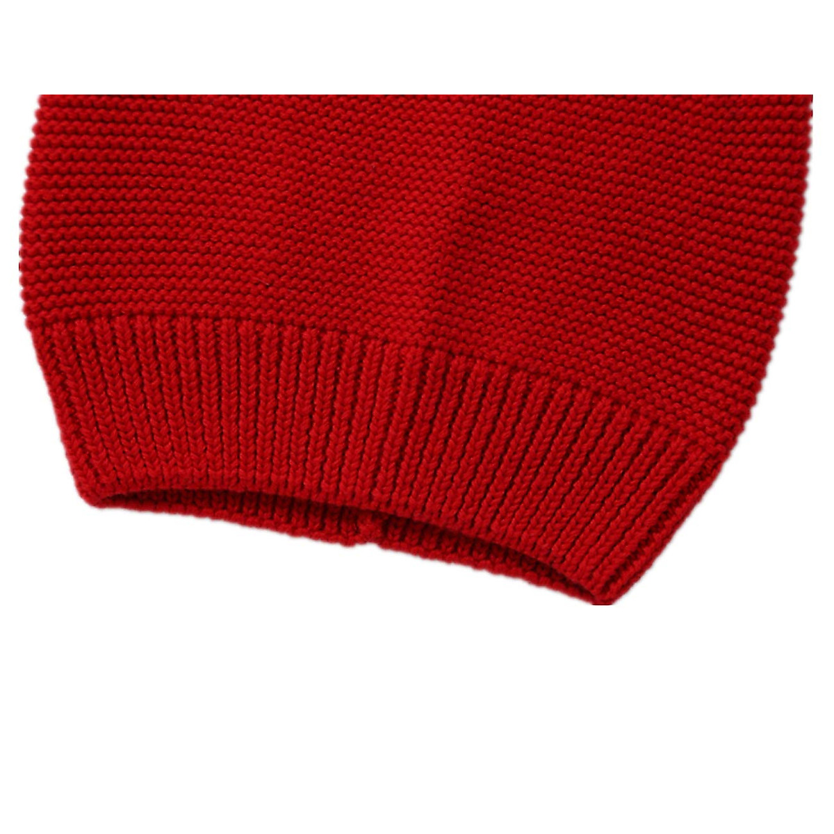 LLmoway Toddler Beanies Girls Infant Boy Knit Hat Kids Christmas Hats Baby Slouchy Cotton Cap Red