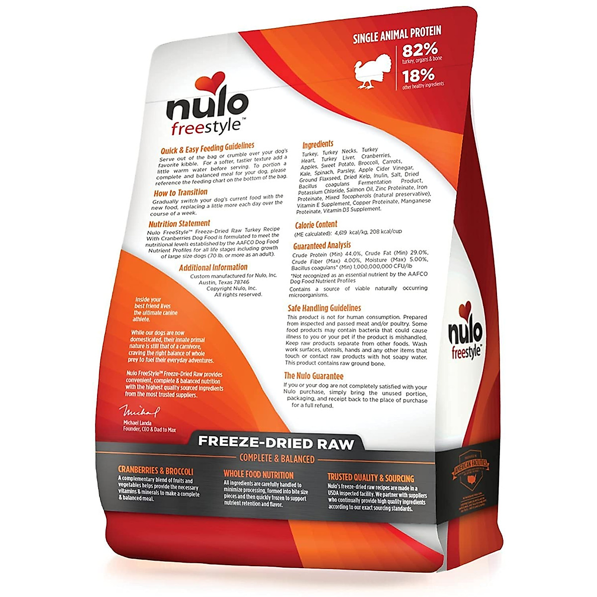Nulo Freestyle Freeze-Dried Raw, Ultra-Rich Grain-Free Dry Dog Food for All Breeds and Life Stages with BC30 Probiotic for Digestive and Immune Health