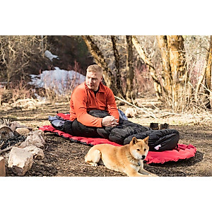 Klymit KSB Lightweight Mummy Sleeping Bag, 20°F Cold Weather Sleeping Bag for Camping, Hiking, and Backpacking, Black, Large