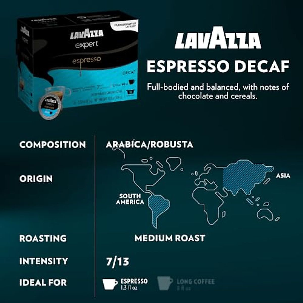 Lavazza Expert Variety Pack, Blended and Roasted in Italy, Light through Dark Roast, Full -Bodied, Sweet, Aromatic, Intense, Peristent blends, (36 Count) - Value Pack