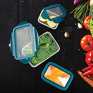 Handy Gourmet Flexi-Top Reusable Containers, BPA Free - Rectangle, Set of 3