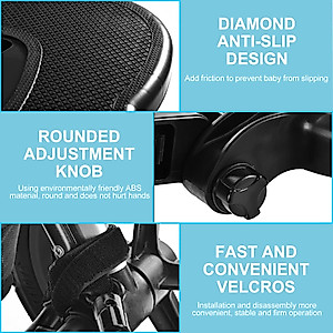 2023 New-Universal Stroller Board with Detachable Seat - 2in1 Sit and Stand Stroller Glider Board with Standing Platform for Most Strollers, Holds Children Up to 55Lbs (Black)