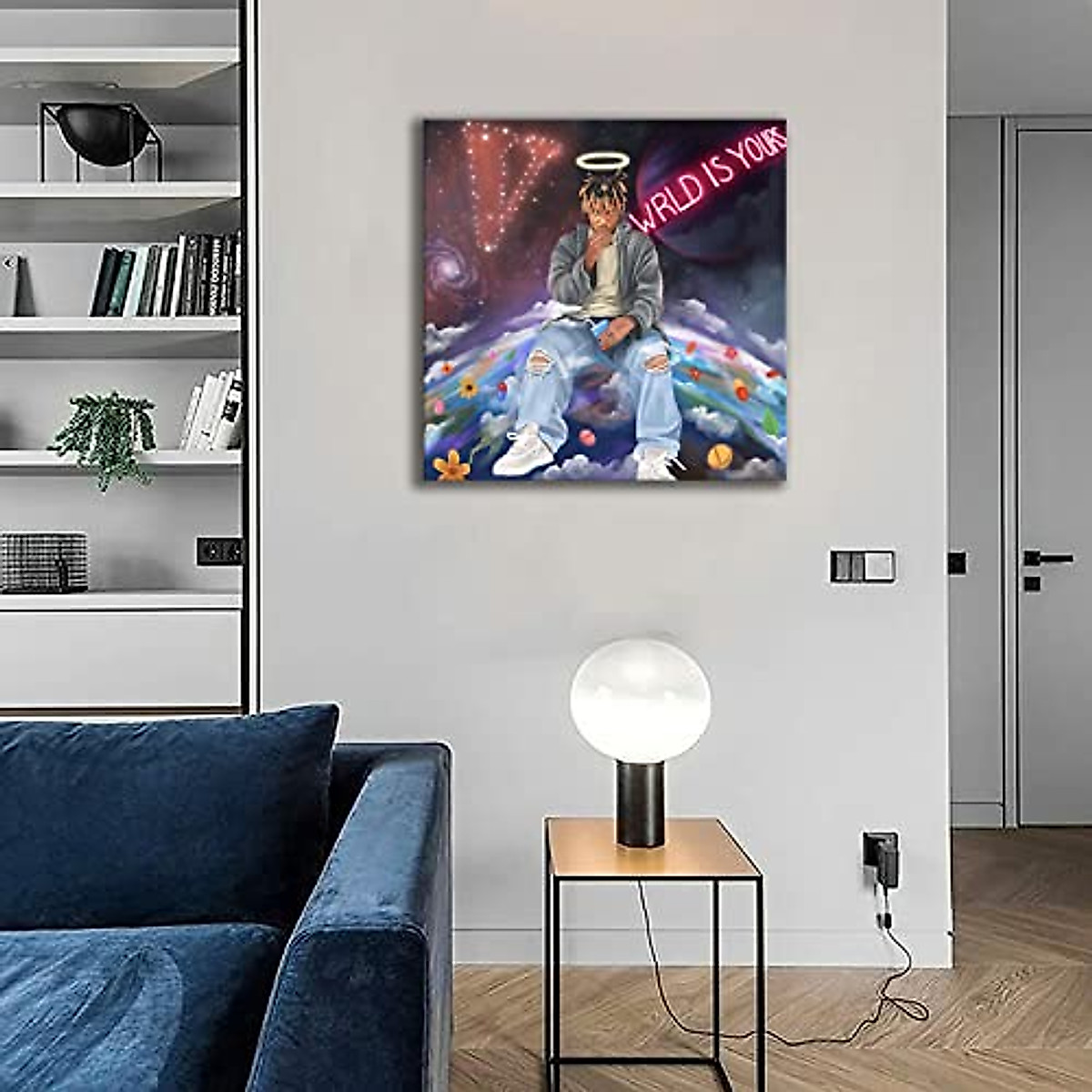 Rapper Album Cover Poster and Wall Art Picture Print Modern Family Bedroom Decor Poster American Male Hip-hop Singer Canvas Poster Wovvsu (16×16 inch,Canvas roll)
