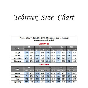 Tebreux Men's Sports Tracksuit Sweatsuit Casual Sweatpants Full-Zip Running Jogging Set Yellow M