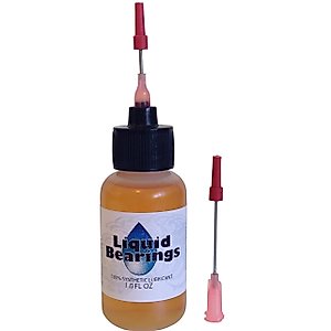 Liquid Bearings, 100%-Synthetic Oil for HO, 1/32, 1/24, All Scale Slot Cars, Makes Cars Faster!!