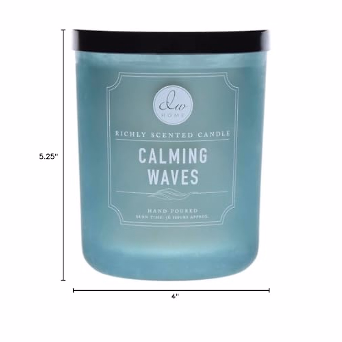 DW Home Decoware Richly Scented Candle Large Double wick 15oz --- Calming Waves