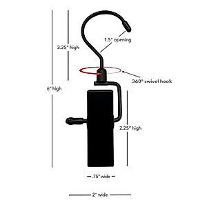Hang-All Boot Clips, 6" Premium Chrome Metal with EuroClip, 10 CN