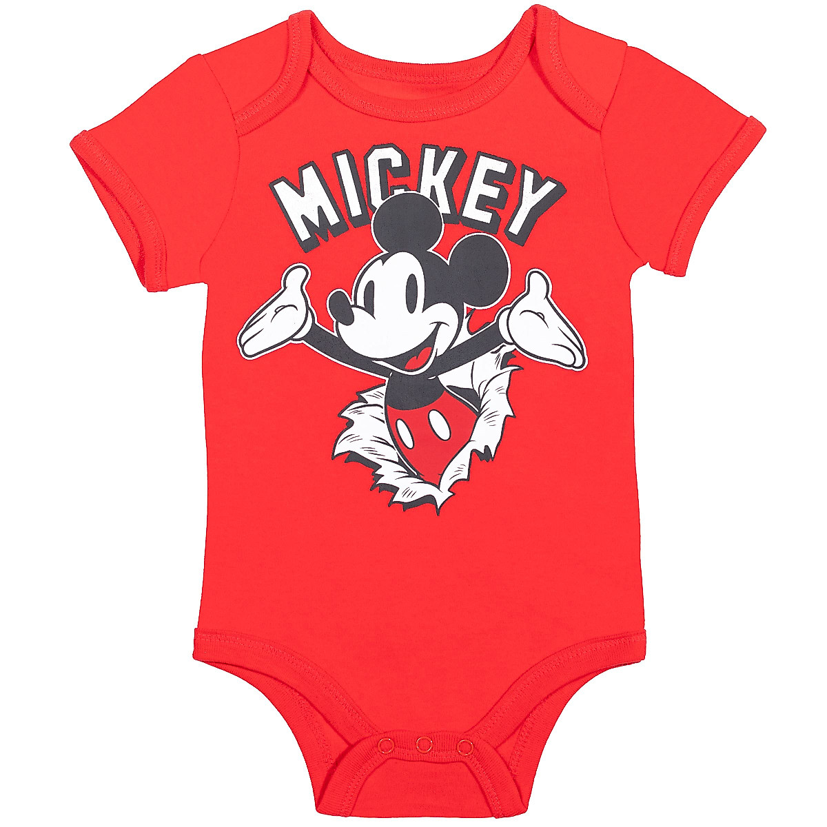 Disney Mickey Mouse Newborn Baby Boys Zip Up Sleep Play Coverall Bodysuits Pants Bibs and Hats 10 Piece 0-6 Months
