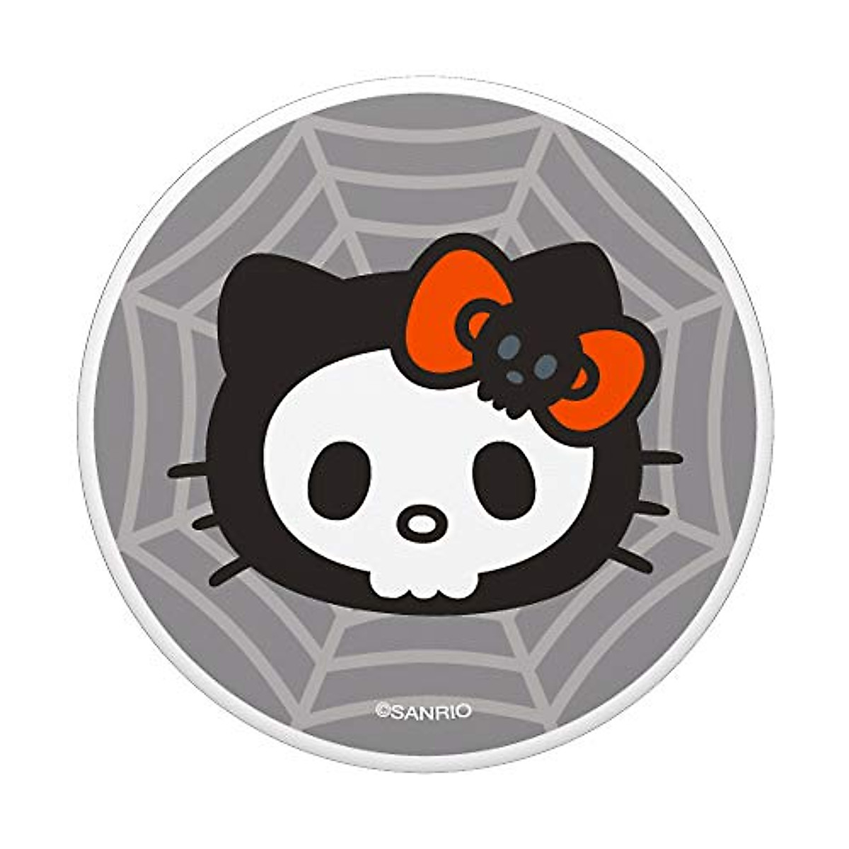 Hello Kitty Halloween Skeleton Face PopSockets PopGrip: Swappable Grip for Phones & Tablets