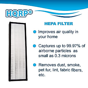 HQRP HEPA Filter B w/ 4-Pack Carbon Filters compatible with GermGuardian AC4800 AC4820 AC4900CA AC4825 AC4850PT; parts FLT4825 FLT4850PT FLT22CB4 Replacement