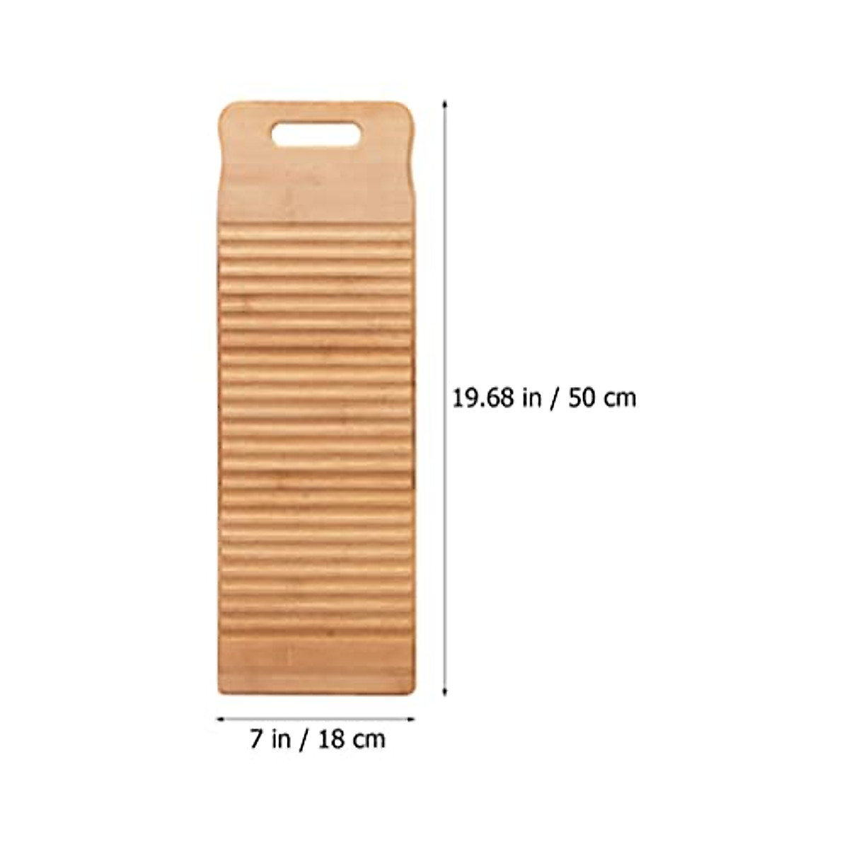 Cabilock Washboard Thickened Wooden Washboard for Laundry Home Wooden Laundry Washboard