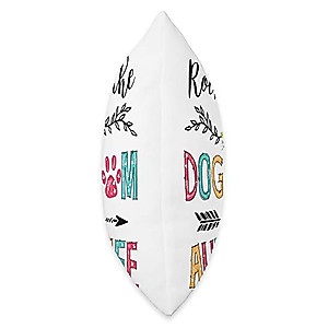 Aunt and Dog Mom Funny Dog Lover Gifts Rockin Mom and Aunt Life Dog Lover Mothers Day Gift Throw Pillow, 16x16, Multicolor