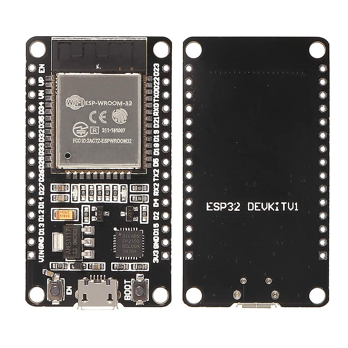 DORHEA 5PCS ESP32 ESP-32S WiFi Development Board Unassembled NodeMCU-32S Microcontroller Processor Integrated Chip CP2102 Compatible with IDE