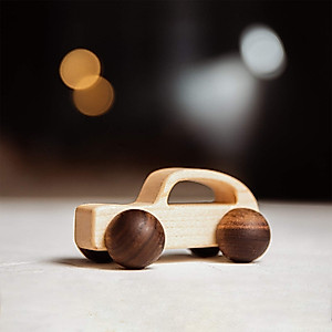 3PCS Wooden Baby Toys,Baby Grasping Toys Push Car Toys Montessori Toys Wooden Toy Vehicles,#2