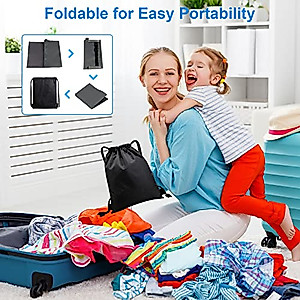 POMER Toddler Airplane Seat Extender, Portable Kids Airplane Footrest, Toddler Travel Foot Rest for Flights - Foldable Toddler Airplane Bed