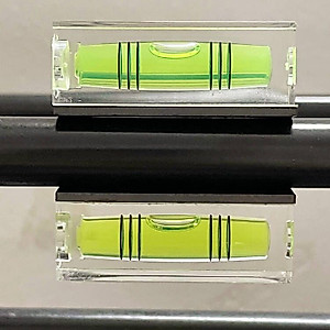 WOYISEPG 5Pcs Magnetic Small Bubble Level Set 29mm/40mm/52mm Multi-sizes Square Spirit Levels Measuring Tools