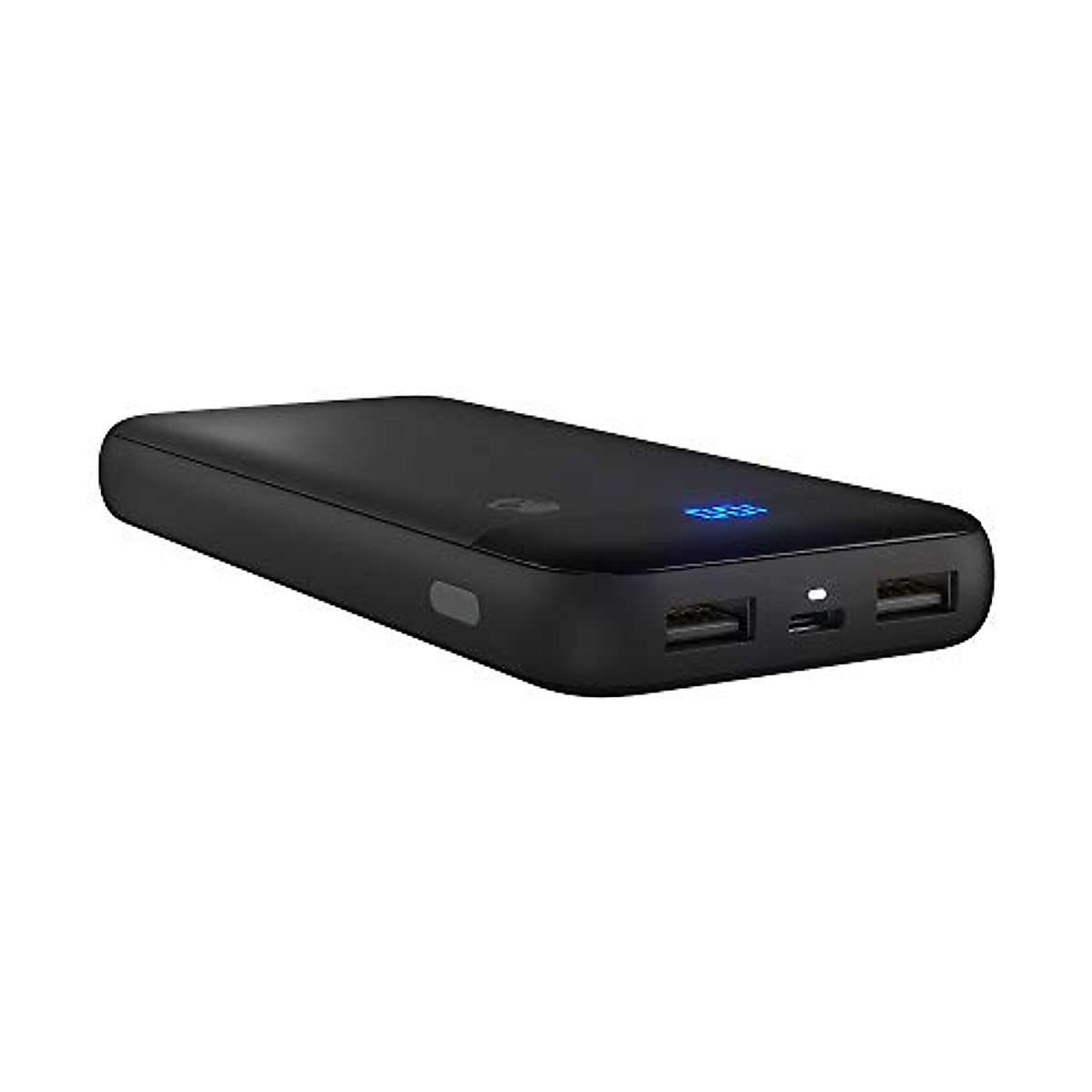 Skullcandy Stash Fuel Wireless Portable Charger, 10000mAh Power Bank with 10W Wireless Charging, 1x USB C and 2x USB A Charging Ports, Bonus USB A to Micro USB / Type C Dual Charging Cable - Black