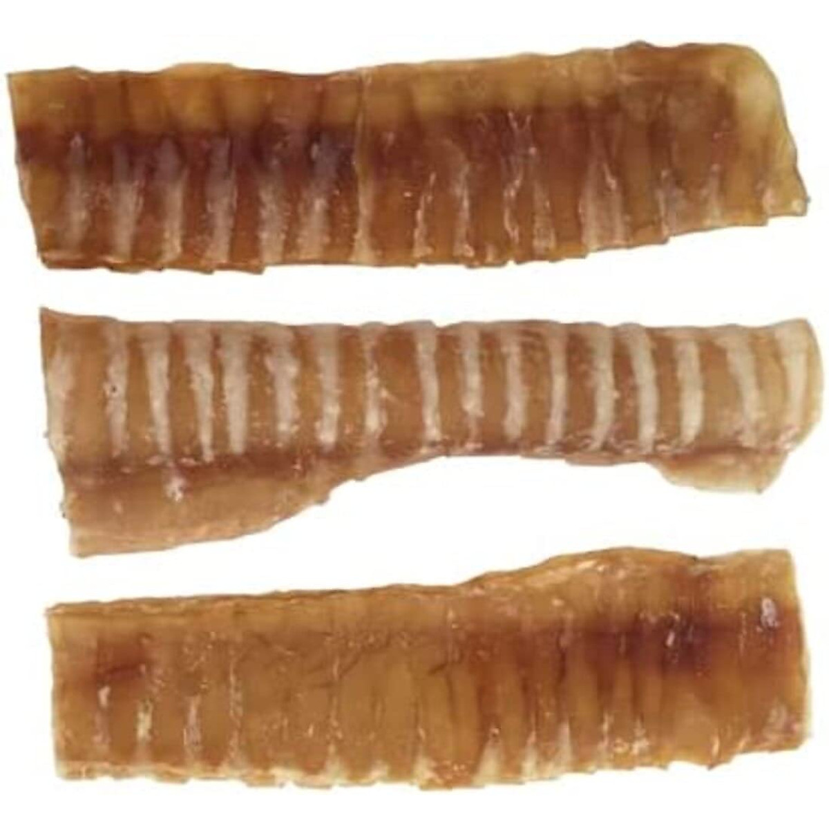 Best Dog Chews Trachea Flats for Dogs - 6 inch - 100% All Natural Beef Dog Treats - Rich in Glucosamine and Chondroitin for Joint Health - Single Ingredient No Rawhide for All Breed Sizes (12 Count)