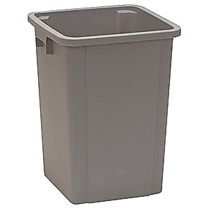 19 gal. Square Gray Trash Can