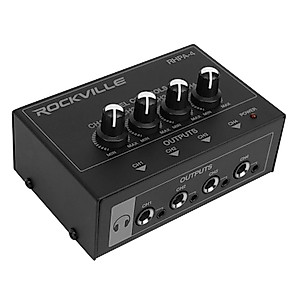 Soundcraft 4-Person Podcast Podcasting Recording Kit Mics+Headphones+Boom Stands