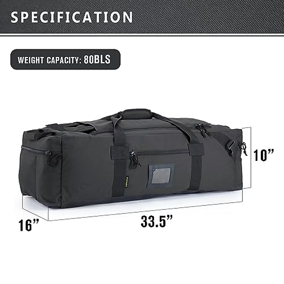 86l Large Duffel Bag For Travel, Gym & Sports - Water Repellent Polyester, Hidden Straps, Shoe Compartment - Perfect Luggage Duffle Bag Or Backpack For Men & Women