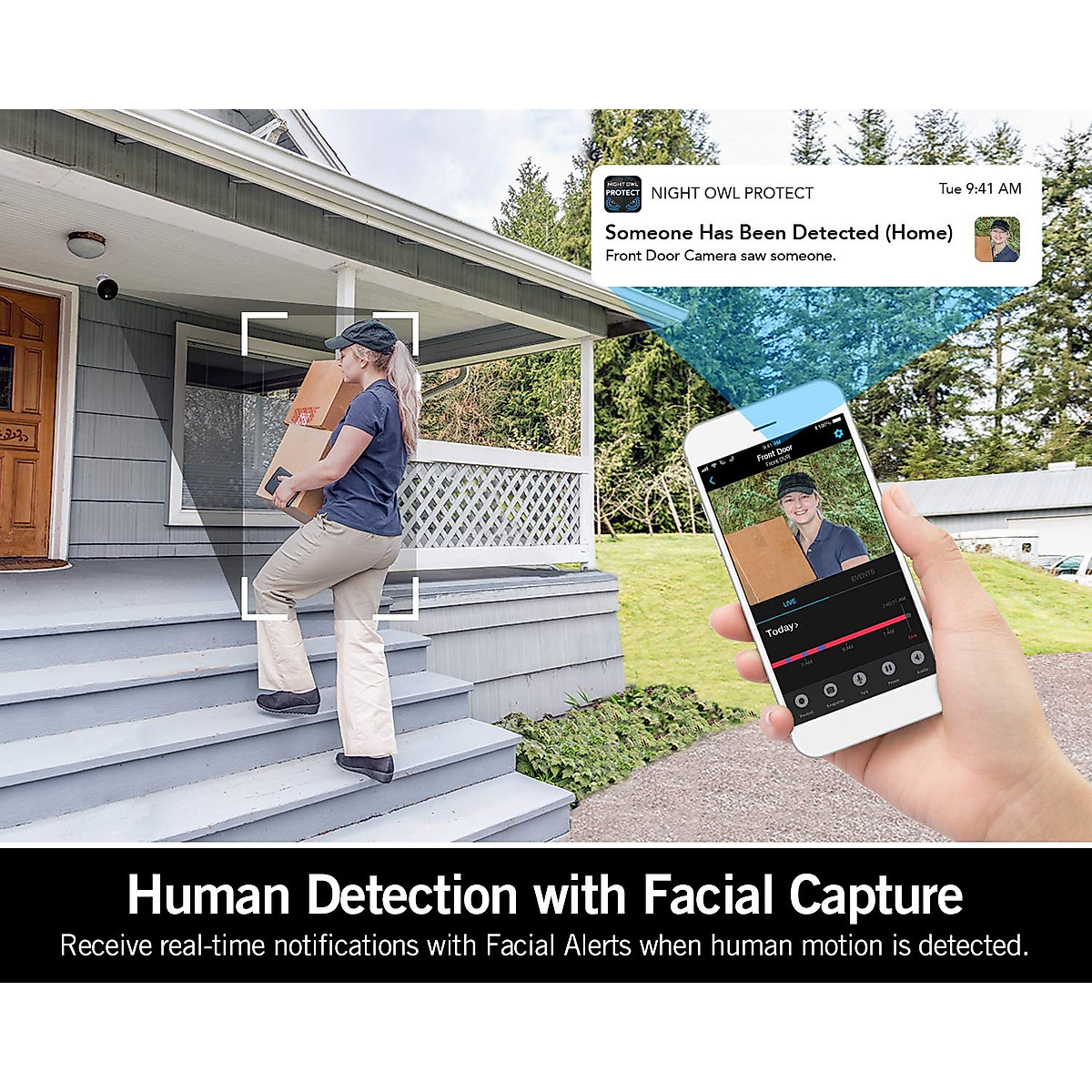 Night Owl 1080p Smart Security System with 4 AC Powered 1080p HD Wi-Fi IP Indoor/Outdoor Cameras with Night Vision and 1TB Hard Drive (Expandable up to a Total of 10 Wi-Fi Devices)