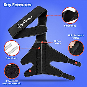 petbloom Dog Knee Brace for Torn ACL, Hip Dysplasia, Arthritis Pain Relief, Osteoarthritis, and Ligament Injuries, Adjustable Neoprene Support for Front or Hind Leg, Black (Large)