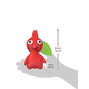 Little Buddy 1647 Pikmin Leaf 7" Plush, 6", Red