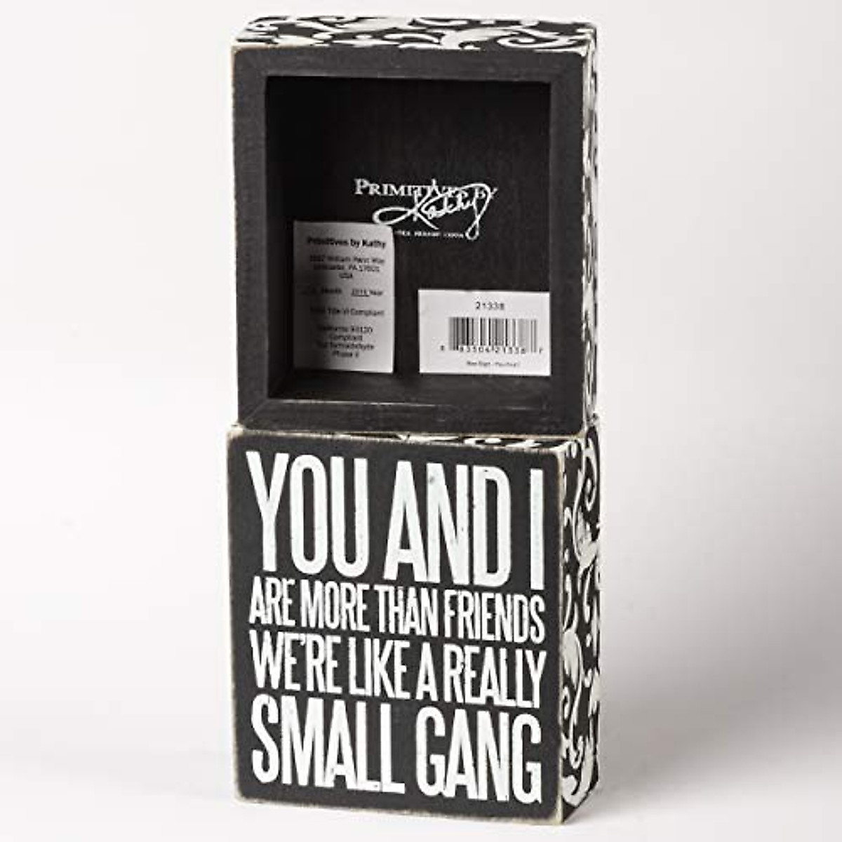 Primitives by Kathy 21338 Floral Trimmed Box Sign, 4" x 4.5", You and I