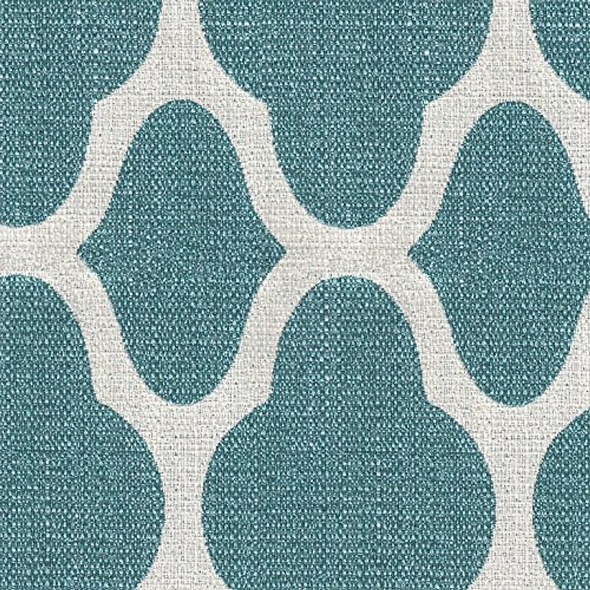 HomePop Parsons Classic Upholstered Accent Dining Chair, Set of 2, Teal and Cream Geometric