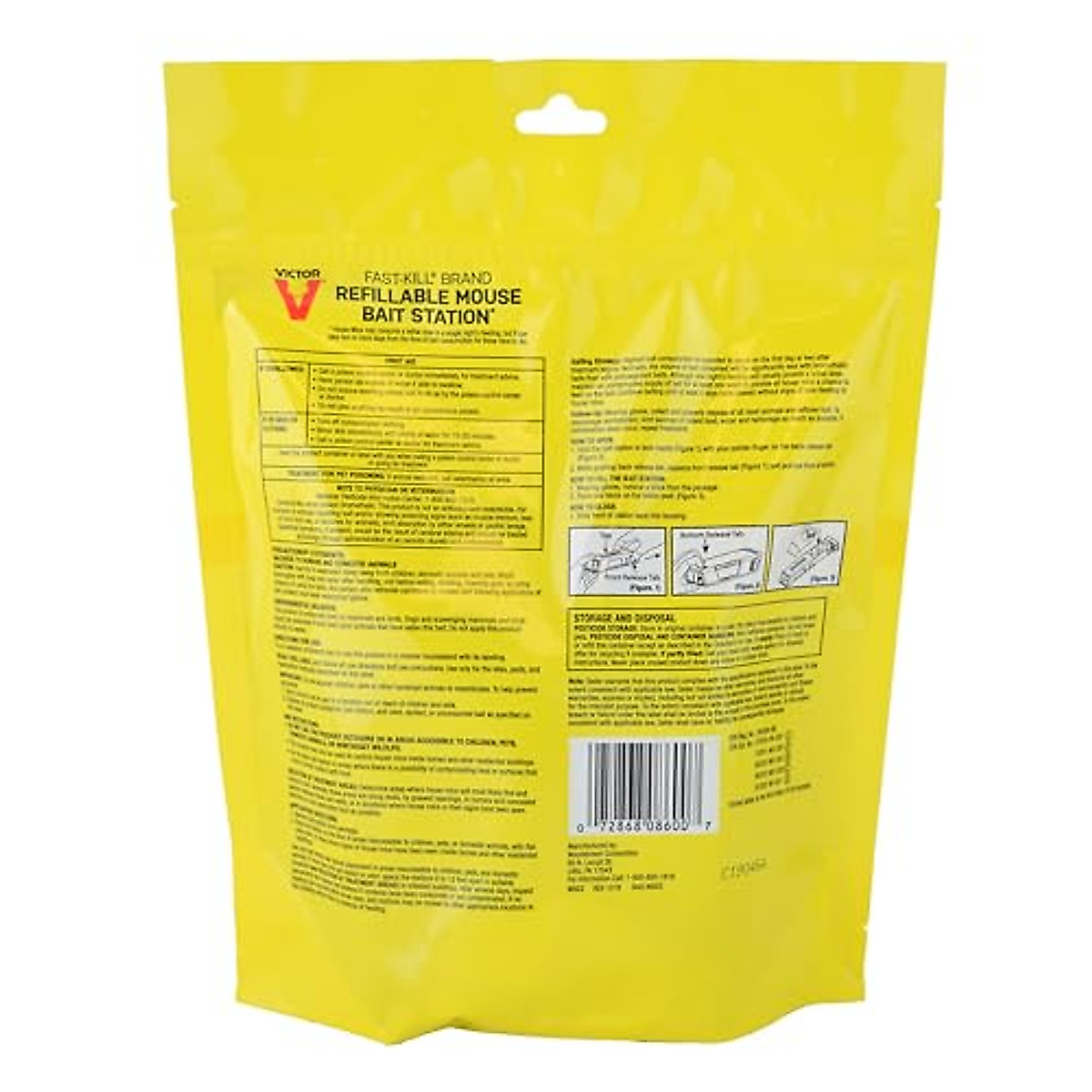 Victor M922 Fast-Kill Brand Ready-to-Use Refillable Mouse Station – 10 Blocks