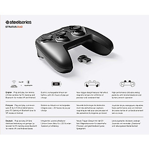 SteelSeries Stratus Duo - Not for iPhone - Wireless Gaming Controller for Android, Windows, and VR (Renewed)