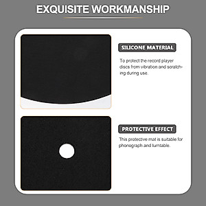 Milisten Turntable Mat 7 Inch 3mm Thickness Felt Disc Pad Vinyl Record Mat