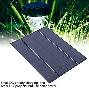 SPYMINNPOO 5.5W 12V Solar Panel, Polycrystalline Silicon Solar Board 5521DC Output for Patio Lawn Garden Outdoor Use Sportinggoods Other Mountaineering Camping Supplies