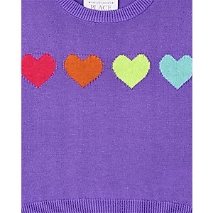 The Children's Place Baby Girls and Toddler Girls Long Sleeve Sweater and Knit Leggings 2-Piece Sets,NEON Fairy Purple,3T