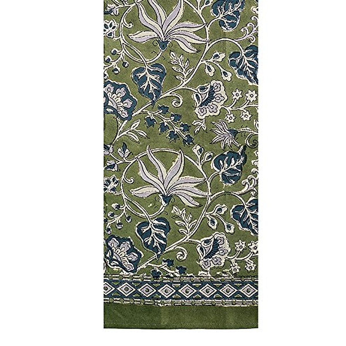 Petal Pushing Cotton Tea Towels (2pc, hand-printed) - Hunter