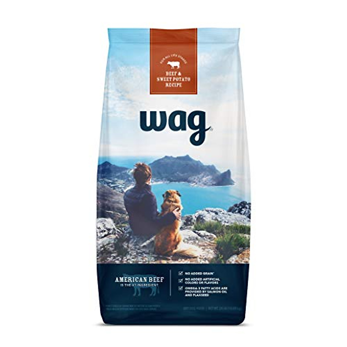 Amazon Brand - Wag Dry Dog Food Beef & Sweet Potato, Grain Free 24 lb Bag
