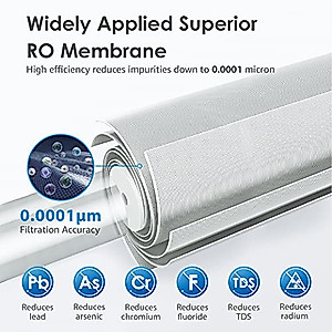 Waterdrop WD-G3P800-N2RO Filter, Replacement for WD-G3P800-W Reverse Osmosis System, 2-year Lifetime, Reduce PFAS