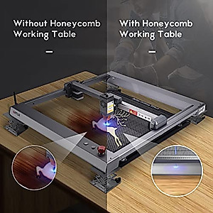 Honeycomb Laser Bed, Laser Cutting Honeycomb Working Table 17.32x18.5x0.87 inch for ORTUR Laser Engraver, Diode Laser Engraving Machine, Fixture Design & Table-Protecting