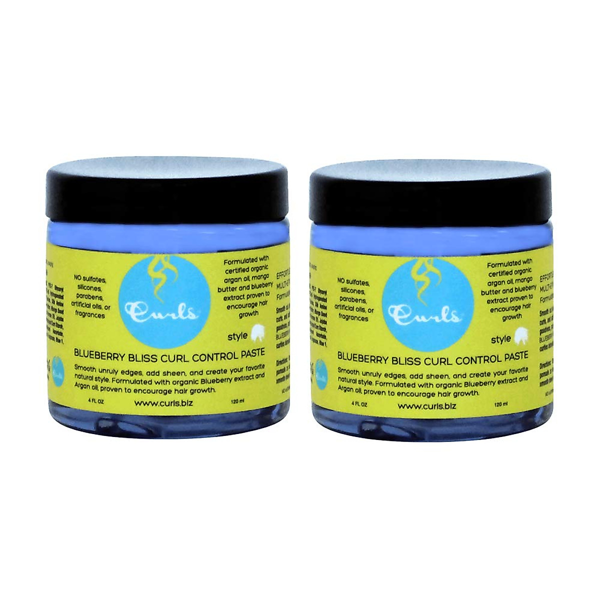 Curls Blueberry Bliss Curl Control Paste 4oz (Pack of 2)