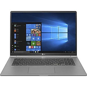 LG gram Thin and Light Laptop - 17" (2560 x 1600) IPS Display, Intel 8th Gen Core i7, 16GB RAM, 512GB SSD, up to 19.5 Hour Battery, Thunderbolt 3 - 17Z990-R.AAS8U1 (2019), Dark Silver
