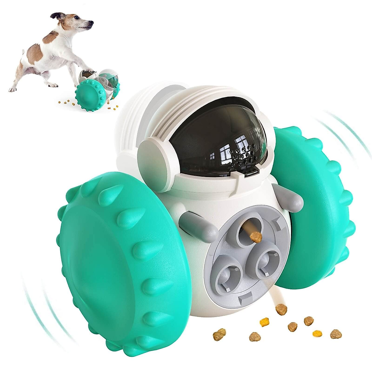 Treat Dispensing Dog Toys, Dog Puzzle Toys, Interactive Toys for Smart Small Medium Dogs, Puppy Toys for Boredom, Treat Dispenser Slow Feeder to Improve Pets Digestion Keep Them Busy (Blue)