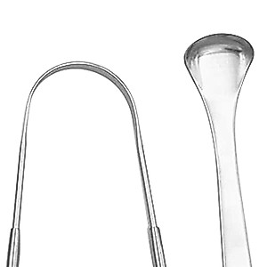 Tongue Scraper Set, Stainless Steel Smoothing Surfaces Safe Tongue Cleaner Tongue Cleaning Tool, Easy to Clean for reducing Bad Breath