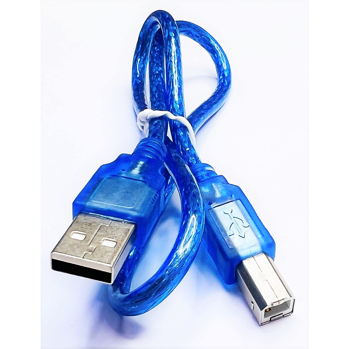 DIYables USB Cable for Arduino Uno Mega, USB 2.0 Cable Type A/B, 2 Pieces